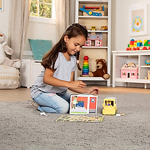 Melissa & Doug Magnetivity Magnetic Tiles Building Play Set – Pizza & Ice Cream Shop