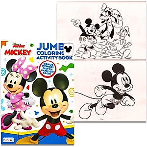 Disney Mickey Mouse Coloring Book Super Set with Stickers (4 Mickey Mouse Activity Books for Kids Toddlers)