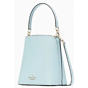 Kate Spade Darcy Refined Grain Leather Small Bucket Bag Crossbody (Blue Glow)