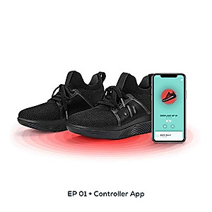 DropLabs EP 01 Triple Black Haptic Gaming Sneaker, Men, Size 12, for Music, Movies, VR, Bluetooth, 360 Haptic Feedback, 6-Hour Battery Life, Magnetic Charge Connector, Water Resistant, Black, M-EP1-US-A-12