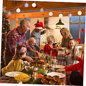 Abaodam 1 Set 20 Cotton Ball Light String Window Curtain Light Holiday Light Decor Decorative Hanging Lights Fairy Curtain Lights Wedding Decoration Astetic Room Decor Led Indoor Plastic