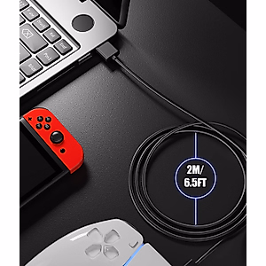 PANPEO USB C Charging Cable Compatible with PS5 Controller, 2 Pack 6.6Ft Fast Charging USB Type C Charger Cord Compatible with Playstation 5 PS5 Dual Sense, Xbox Series X/Series S Controllers