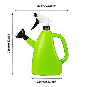 KELINFONG Water Buckets for Plants Gardening Home Use Watering Cans Spray Bottle Dual Use Water Bottle Sprayer Multifunctional Practical Garden Tools (Red, One Size)