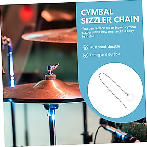 Mikinona Drum Extension Chain Drum Cymbal Sustainer Drum Kit Ride Cymbal Alloy Cymbal Chain Jazz