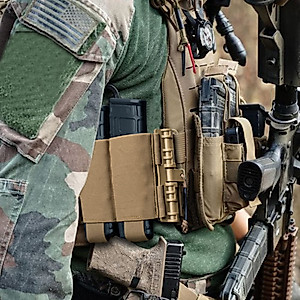 PETAC GEAR Carry Elastic Cummerbund,8 AR Mag Pouches for Vest Quick Release Mounting Strap for FCPC LBT LBX (Set)