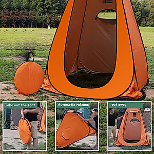 Portable Pop-up Shower Private Tent Bathroom Spacious Changing Room Camping Bike Beach Pontoon Boat Changing Room Privacy Tent Pop Up Shower Tent Portable Dressing Room (Green)