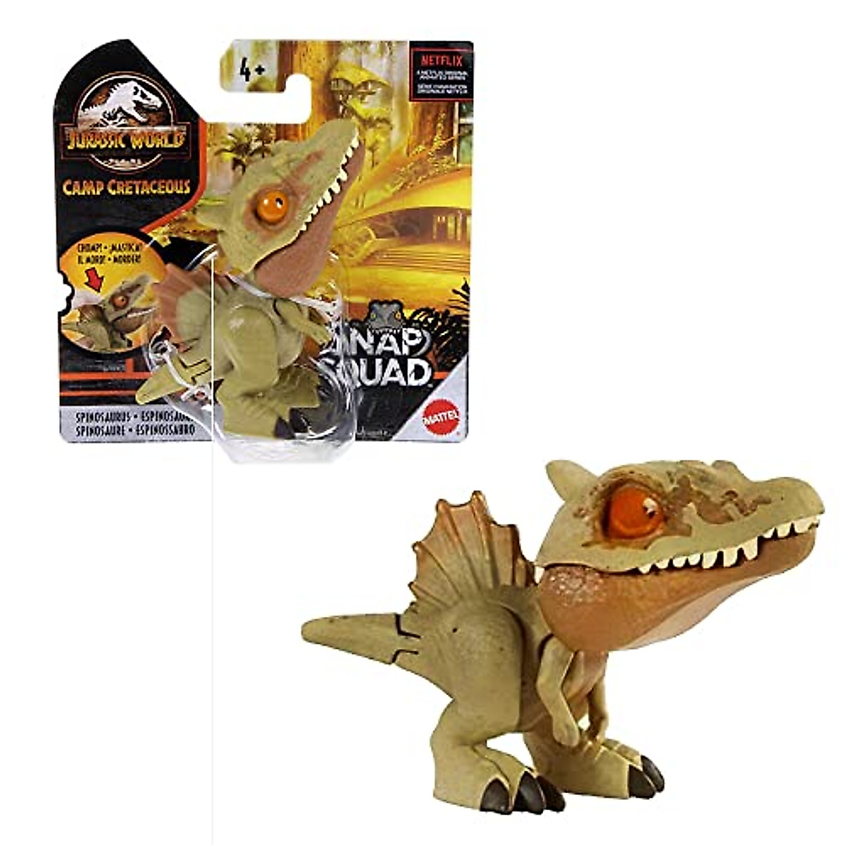 Jurassic World Toys Camp Cretaceous Snap Squad Spinosaurus Figure