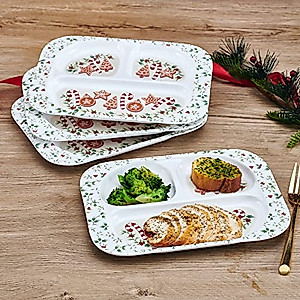 Pfaltzgraff Winterberry Melamine Child Dinner Tray, Set of 4