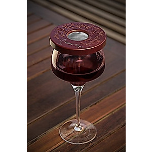 Wine Tapa Drinking Glass Covers- Keep Bugs Away from Wine Glasses Outdoors - Use as Cover for Coffee Mugs, Soda Cans, and Drinking Glasses, set of 4 No Spill Drink Covers (Fresco)