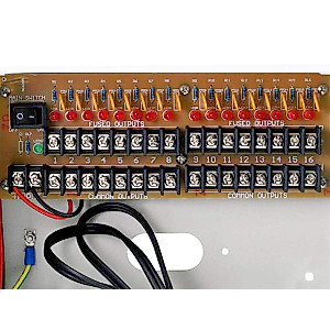 Monoprice 16 Channel CCTV Camera Power Supply - 12VDC - 10Amps