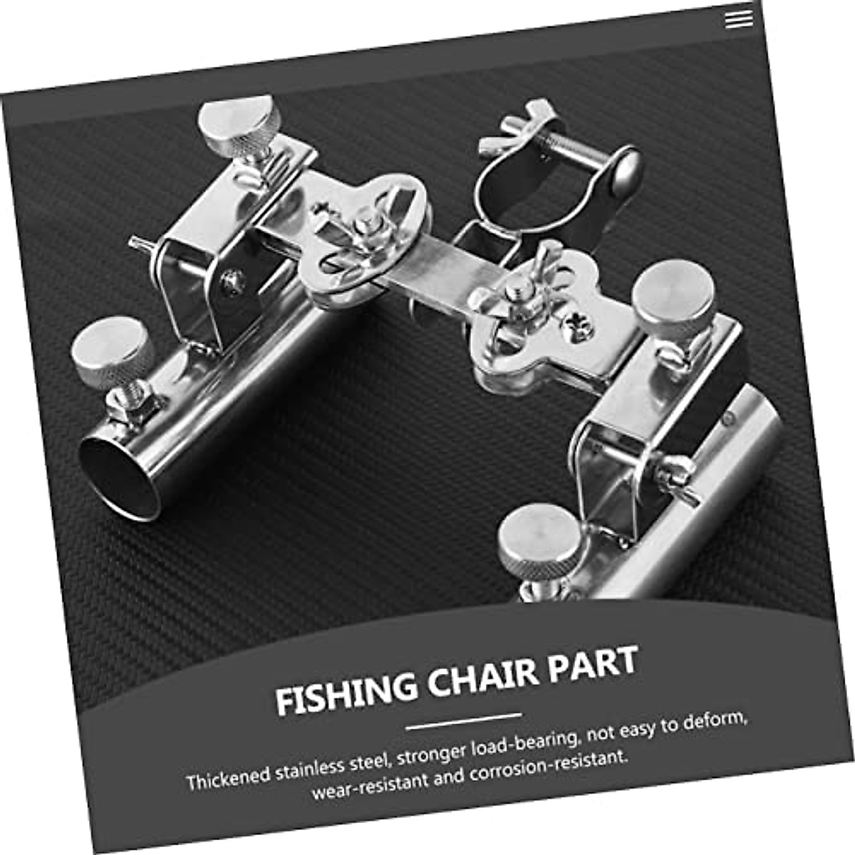 TOKIDNY 1pc Multipurpose Stand Tools Ice Rods for Equipment Part Chair Metal Stainless Rack Accessory Pole Rod Dual Umbrella Holder Universal Mount Double Hole Fishing Steel Adjustable