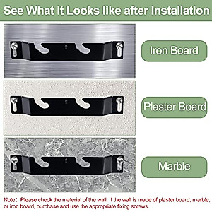 Soundbar Wall Mount Bracket for Samsung HW-F450 HW-E450 HW-E350 HW-C451 HW-C450 HW-D550 HT-WS1G HW-D350 HW-D450 WS1G & More, Metal Black Subwoofer Speaker Stands Wall Bracket Holder AH61-03768A