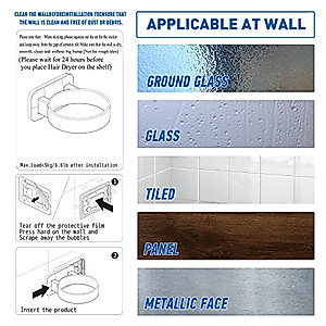 Hair Dryer Holder Hair Blow Dryer Rack Organizers Bathroom Hair Dryer Holder Hair Blow Styling Tool Organizer for Home Bedroom Hair Dryer