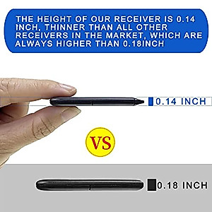 Key Finder with Thinner Receivers & Advanced Fabric Remote, SIMJAR 80dB+ RF Item Locator with 131ft Working Range, 1 RF Transmitter & 4 Receivers