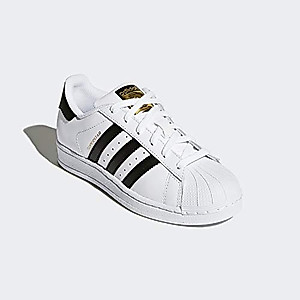 adidas Originals unisex child Superstar Sneaker, White/Core Black/Core White, 7 Big Kid US