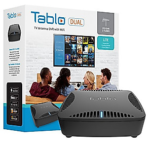 Tablo Dual LITE [TDNS2B-02-CN] Over-The-Air [OTA] Digital Video Recorder [DVR] - with WiFi, Live TV Streaming, Black