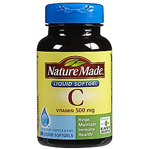 Nature Made Vitamin C 500 Mg Softgels, 60-Count