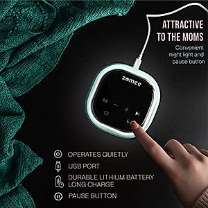 Zomee Z2 Double Electric Wearable Breast Pump & Travel Bag – Low-Noise, Discreet, Portable & Hands-Free – Hospital-Grade Strength: 3 Pumping Styles / 19 Suction Levels – Phthalate-Free Silicone
