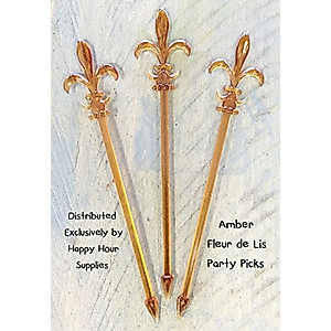 Libbey Stemless 15 oz All Purpose Wine Glass #231, Set of 6 w/ FDL Party Picks