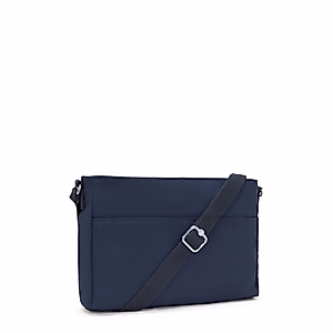 Kipling womens Women's New Angie Handbag, Lightweight Bag, Nylon Travel Crossbody Bag, Blue Bleu 2, 10.5 L X 8 H X 2 D US