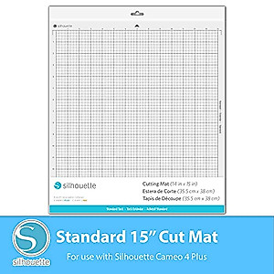 Silhouette Cameo 4 Plus Bundle with 4-12ft Rolls of ORACAL 651 Vinyl, 30 Ft of ORATAPE Transfer Tape, CrafterCuts Vinyl Tool Kit, Bonus Designs, and Access to Ebooks, Classes, andTutorials