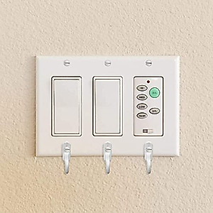 Light Switch Hooks, Chanvoo 10 Pack Wall Mounted Tiny Robe Hook with 20 Screws Wall Coat Hooks for Hanging Coat, Scarf, Bag, Towel, Key, Hat (White)