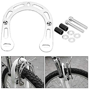 BuyWeek Bicycle Brake Boosters, 14 * 11.5cm Bike V Brake Boosters Adapter Aluminum Mountain Bike Brake Boosters with Screws
