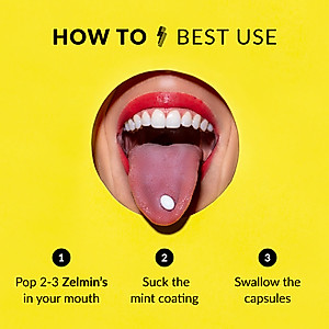 Zelmin's Minty Mouth Breath Freshener - (3 Pack) Long Lasting Bad Breath Treatment for Adults, Instant Freshness Helps with Dry Mouth, Natural Breath Mints for Travel, Alcohol-Free, Keto, Gluten-Free