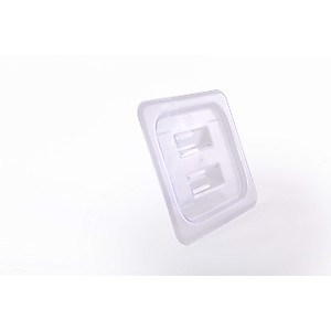 Hakka 1/6 Size Polycarbonate Food Pans Lid&Cover,Clear - Pack of 6