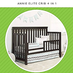 Toddler Bed Safety Guard Rail Conversion Kit 148 for Sorelle Cribs | See Description for List of Compatible Cribs (Espresso)