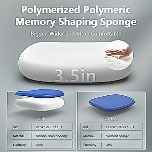 balmstar Ergonomic Office Chair, Home Office Desk Chair with Adjustable Headrest & Lumbar Support, Swivel High Back Computer Chair, Breathable Mesh Desk Chair, PU Silent Wheels, Flip-Up Arms (Blue)