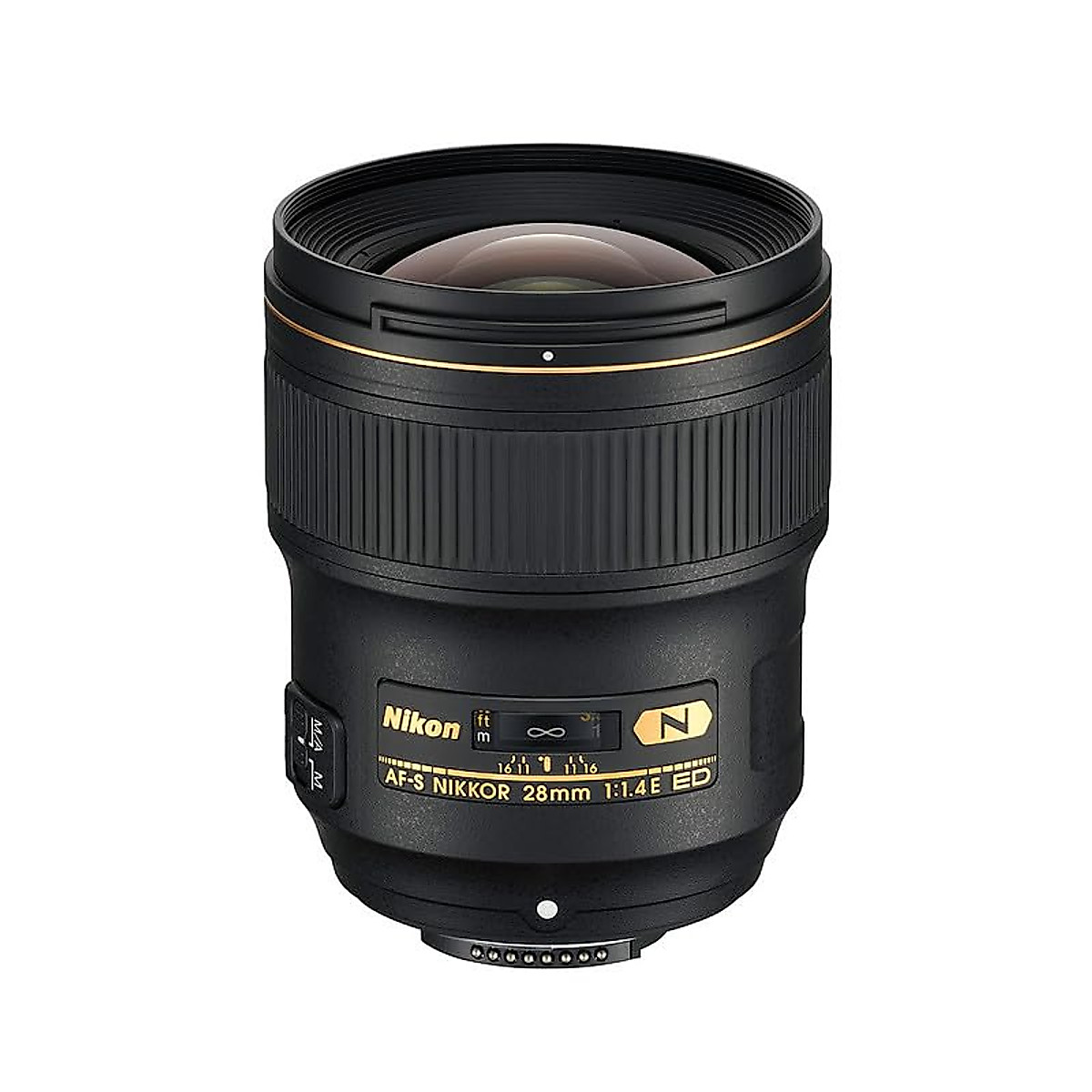 Nikon AF-S NIKKOR 28mm f/1.4E ED f/1.4-16 Fixed Zoom Camera Lens, Black