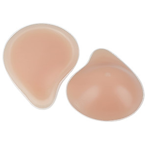 IVITA One Pair C Cup Asymmetrical Shape Silicone Breast Form Side Fake Boobs for Mastectomy Prosthesis Crossdressers Transgender Cosplay Bra Pads Inserts