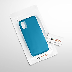 kwmobile Case Compatible with OnePlus 6T Case - TPU Silicone Phone Cover with Soft Finish - Caribbean Blue