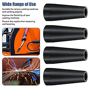 8 Pcs Flux Core Gasless Nozzle KP1939-1 MIG Welder Accessories MIG Gun Parts Nozzle for Welders Electric Machine Wire Handler Welding