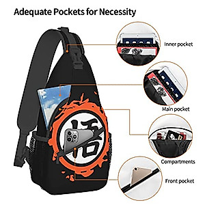 Primitive Dragon Ball Backpack, Fashion Anime Chest Bags Sling Crossbody Bag For Men Women Boys Girls