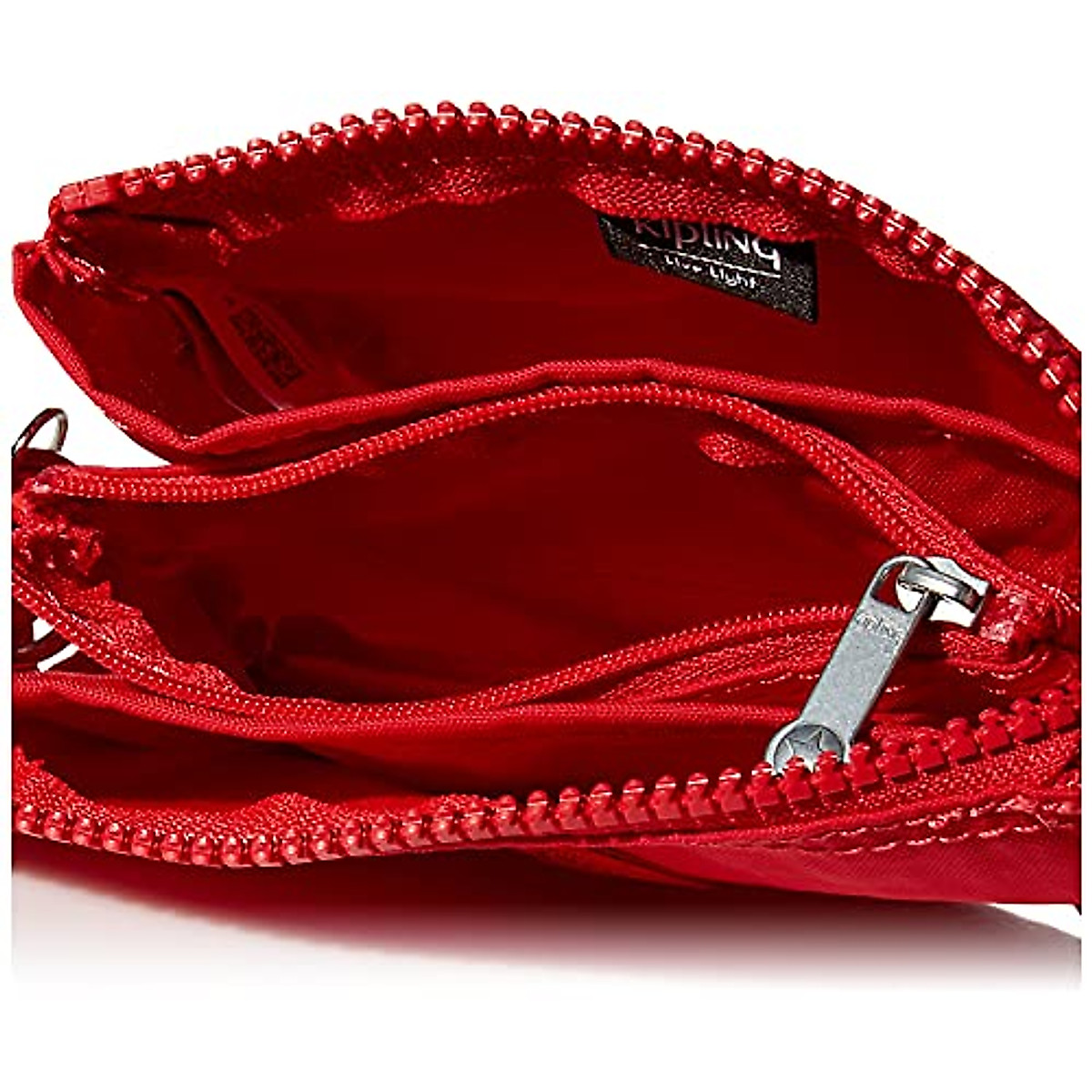 Kipling Women’s Creativity Small Pouch, Versatile Cosmetics Kit, Lightweight Nylon Travel Organizer, Red Rouge