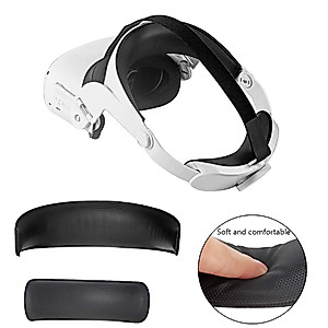 Adjustable Head Strap Headband Compatible for Oculus Quest 2 with Head Cushion Replace Elite Strap Maintain Balance and Reduce Head Pressure
