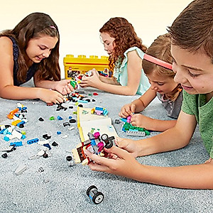 LEGO Classic Medium Creative Brick Box 10696 Building Toy Set - Featuring Storage, Includes Train, Car, and a Tiger Figure, and Playset for Kids, Boys, and Girls Ages 4-99