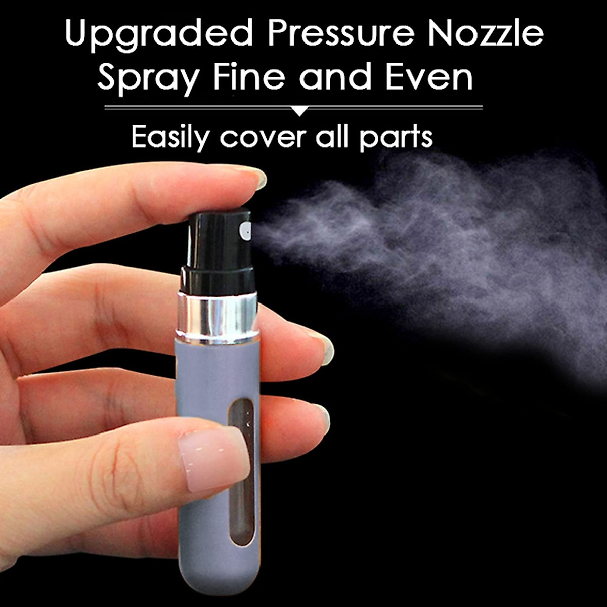 Rosarden Portable Mini Refillable Perfume Atomizer Refillable Bottle,Atomizer Perfume Bottle,Refillable Perfume Spray,Travel Size Bottles,Scent Pump Case, Atomizers Spray 5ml (4 Pcs)