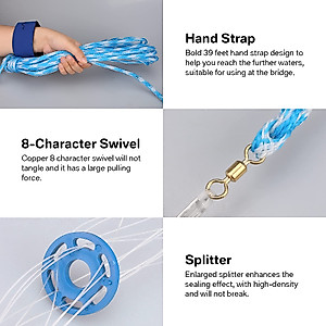 Cast Net for Bait Trap Fish, 4ft 6ft 8ft Radius Cast Nets for Fishing, 3/8 inch Mesh for American Saltwater Freshwater Fishing Net, Easy to Throw Casting Net for Bait Trap Fish