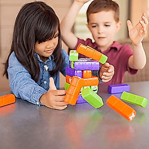 Fat Brain Toys Wobbly Worms Push 'n Pull Worm Tower