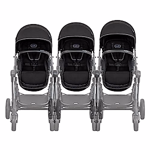 Evenflo Pivot Xpand Modular Travel System with LiteMax Infant Car Seat with Anti-Rebound Bar (Ayrshire Black)