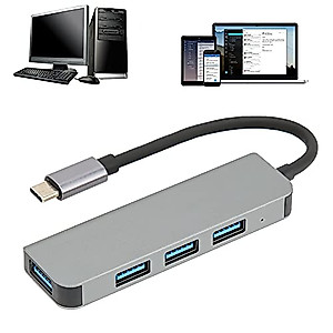USB C Hub, Expansion Dock 4 in 1 Multi USB Ports Adapter Converter for Keyboard Mouse Card Reader Hard Drive Connection, MultiPort Adapter Dock