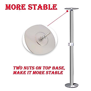 Undermount Sink Mounting Brackets New 304 Stainless Steel Sink Legs Sink Repair Supports Kit Installation and Repair System for Kitchen and Bathroom (Height: 16 to 29.5 inch)