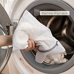 haakaa Reusable Nursing Pads Washable Breast Pads for Leaking Milk Nipple Pads Breast Feeding Essentials with Wash Bag, 8 Pack