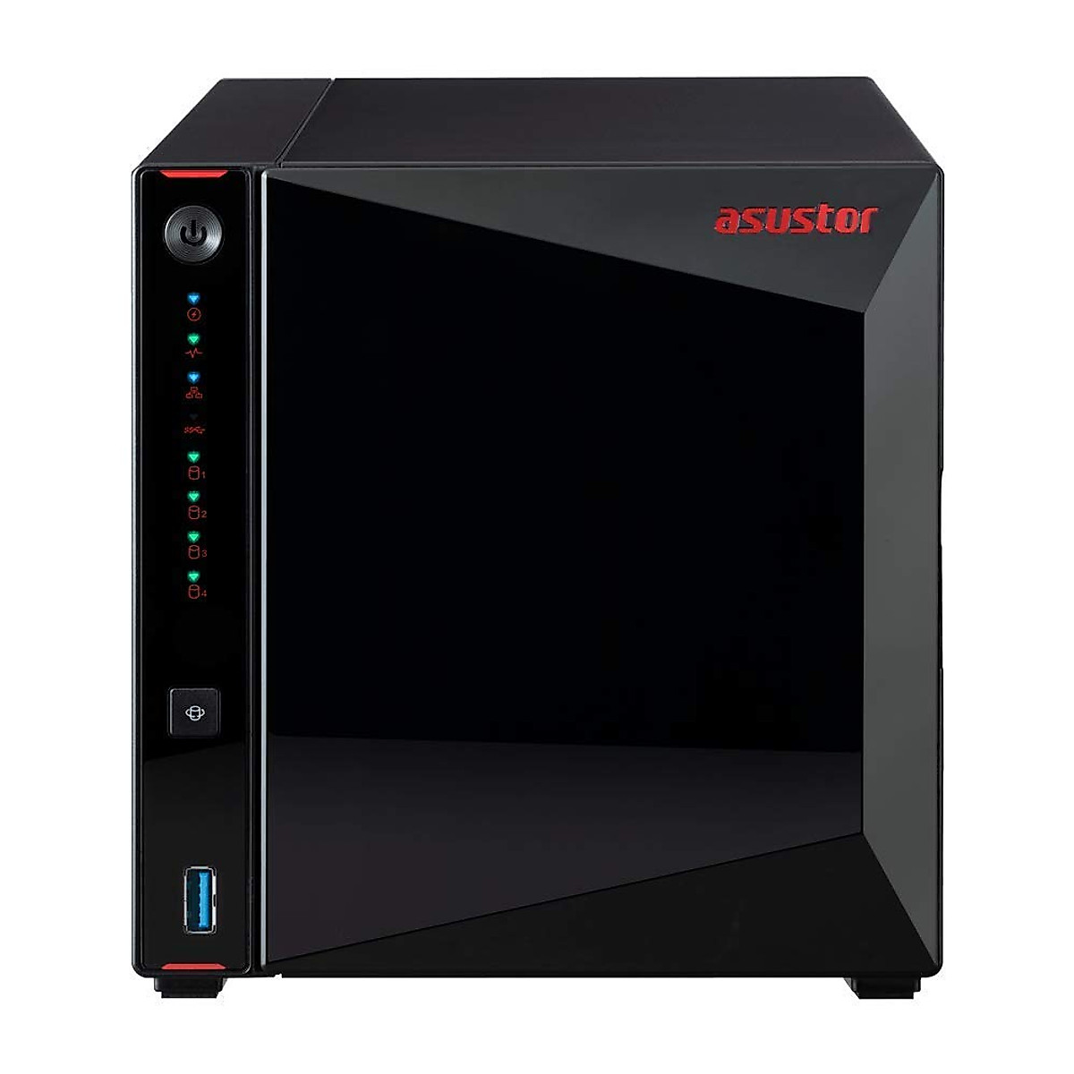 Asustor AS5304T - 4 Bay NAS, Intel Celeron Quad-Core, 2 2.5GbE Ports, 4GB RAM DDR4, Gaming Network Attached Storage, Personal Private Cloud (Diskless)
