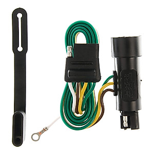 CURT 55301 Vehicle-Side Custom 4-Pin Trailer Wiring Harness, Fits Select Ford F-150, F-250, F-350