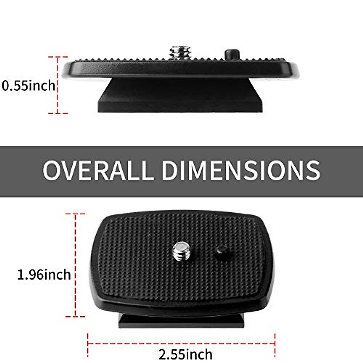 Erduoduo 2 Pack QR Plate（43x43mm） Quick Release Plate Replacement for Velbon tripods CX-460 CX-460mini CX-444 CX-888 CX-470 CX-570 CX-690 DF-50
