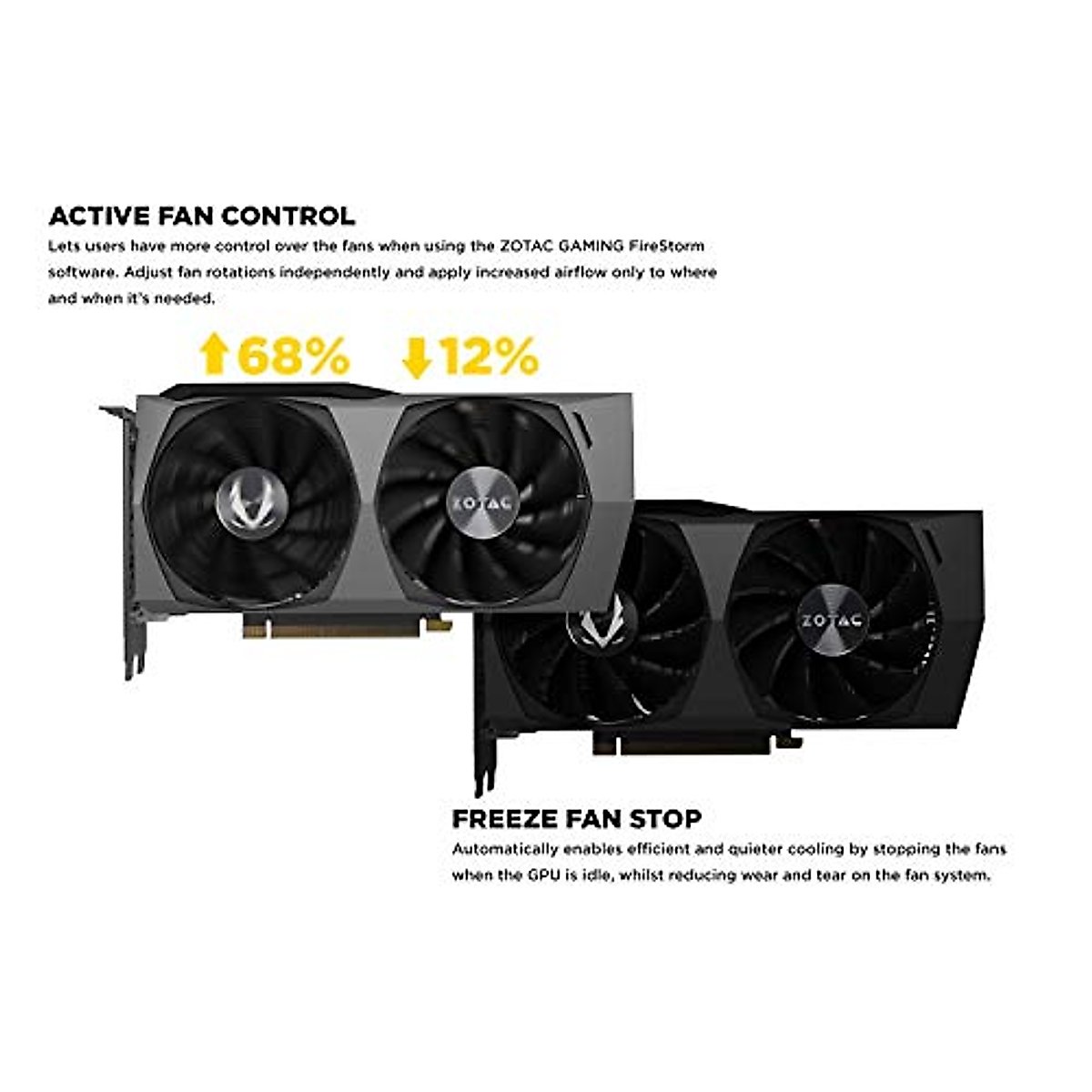 ZOTAC Gaming GeForce RTX 3060 Twin Edge OC 12GB GDDR6 192-bit 15 Gbps PCIE 4.0 Graphics Card, IceStorm 2.0 Cooling, Active Fan Control, Freeze Fan Stop ZT-A30600H-10M